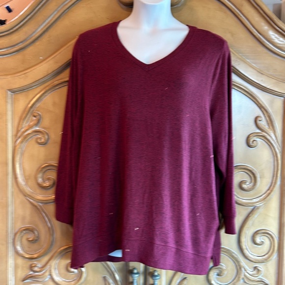 Workshop Republic Clothing | Tops | Nwt Workshop Burgundy Super Soft ...